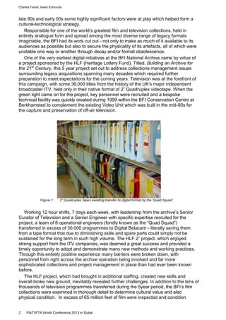 TURNING A NATIONAL ARCHIVE DIGITAL, BY DEGREES… | Charles FAIRALL ...