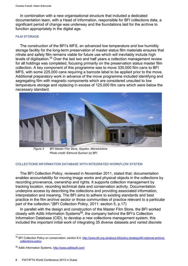 TURNING A NATIONAL ARCHIVE DIGITAL, BY DEGREES… | Charles FAIRALL, Helen EDMUNDS, Head of ...