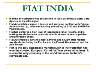 Fiat India | PPT