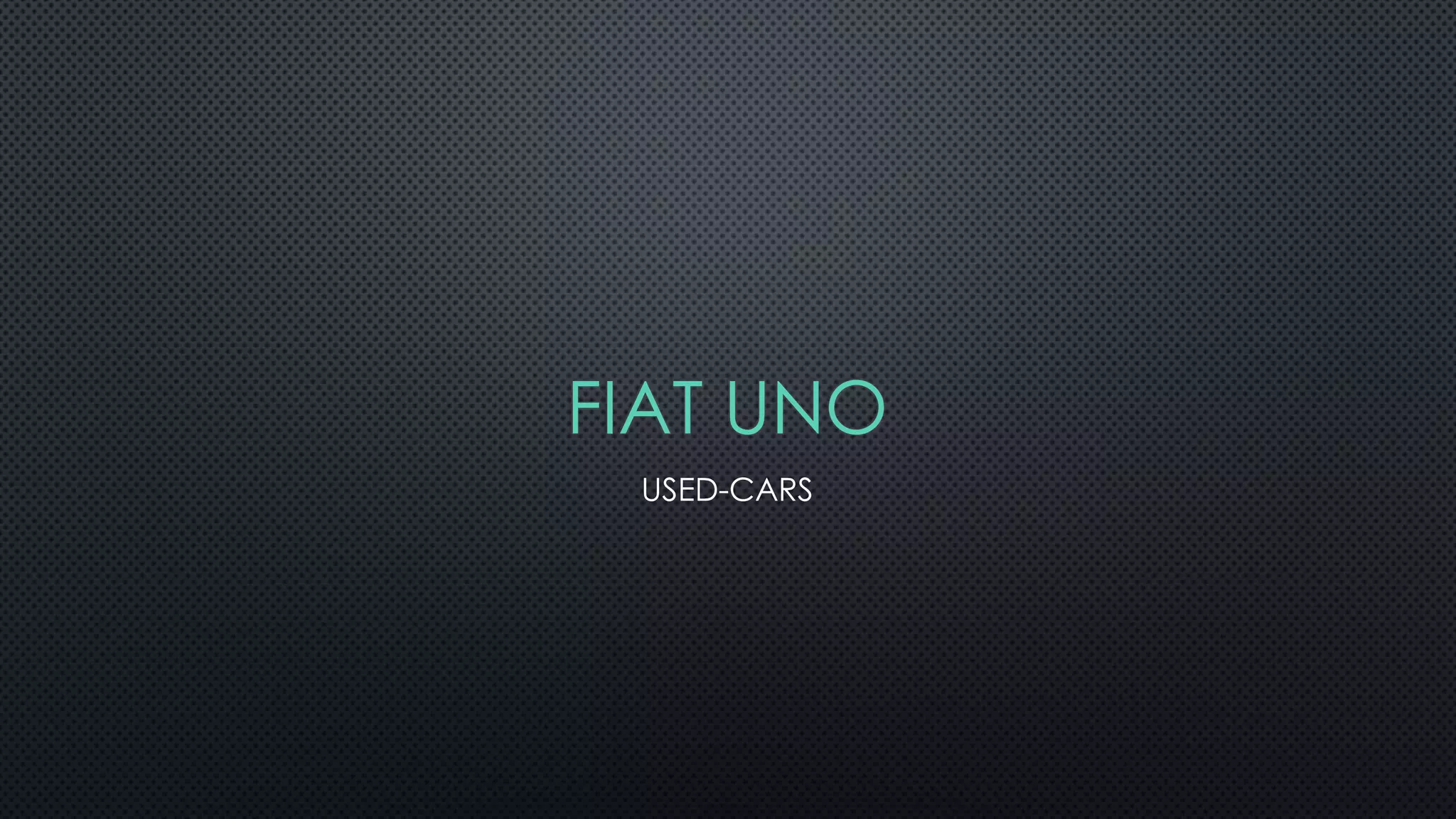 Fiat Uno | PPT