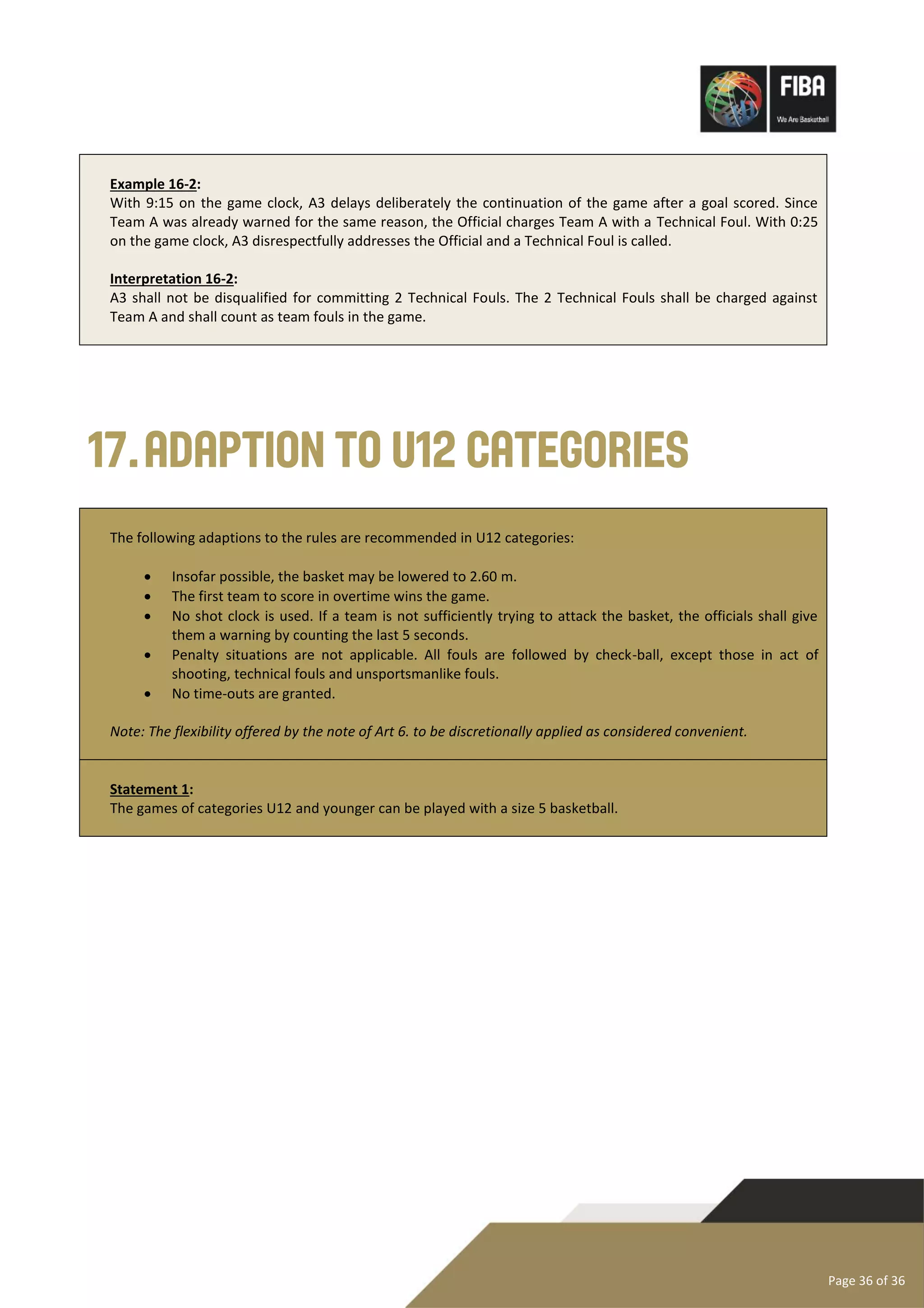 Fiba 3x3 Basketball Rules Interpretations (yellow-version) | PDF