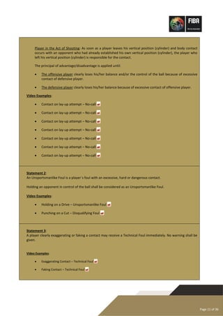 Fiba 3x3 Basketball Rules Interpretations (yellow-version) | PDF