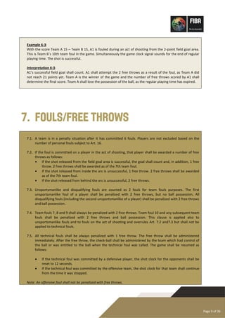 Fiba 3x3 Basketball Rules Interpretations (yellow-version) | PDF