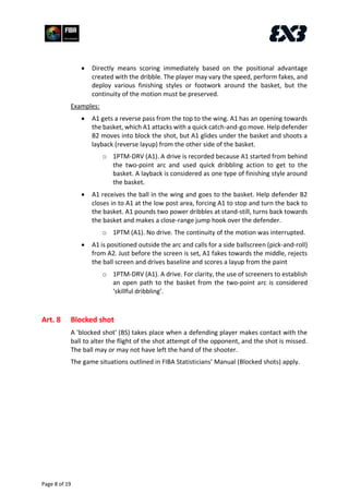 FIBA 3x3 Statisticians Manual | PDF