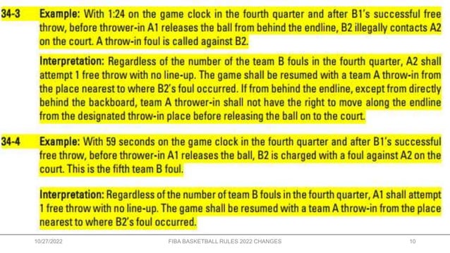 FIBA BASKETBALL RULES 2022.pptx | Basketball | Sports