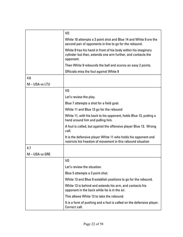 Fiba guideline referee_vol1 | PDF