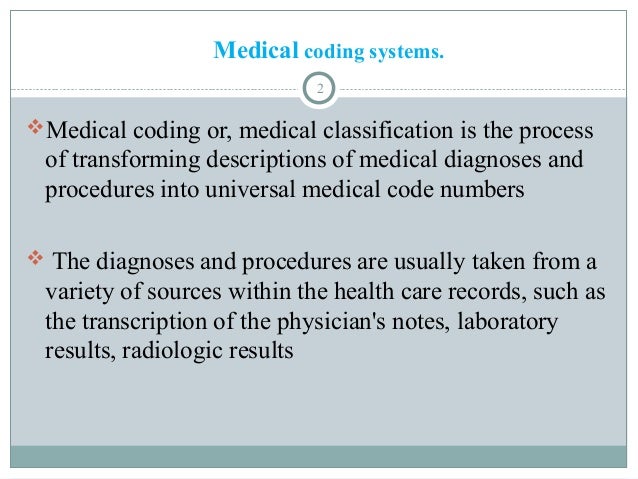 MEDICAL CODING