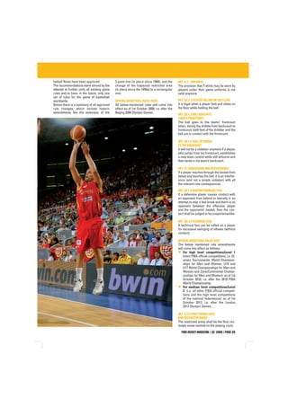 FIBA Rule Changes 2010 | PDF