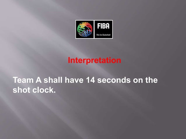 FIBA SHOT CLOCK REVIEW QUESTIONS | PPT