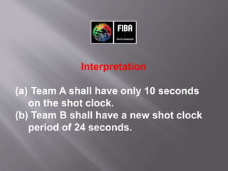 FIBA SHOT CLOCK REVIEW QUESTIONS | PPT