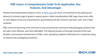 FIBC Liners A Comprehensive Guide To Its Application Key Features And ...