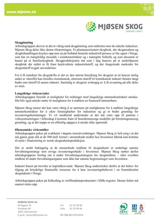 Fiber. mjøsen skog | PDF