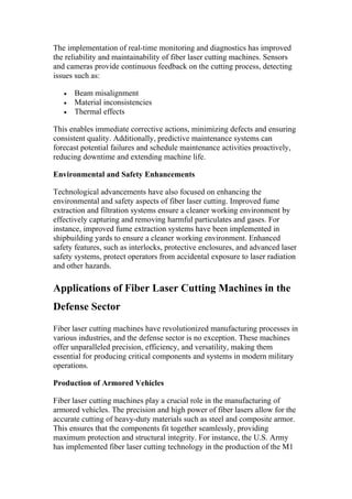 The Role of Fiber Laser Cutting Machines in the Defense and Military ...