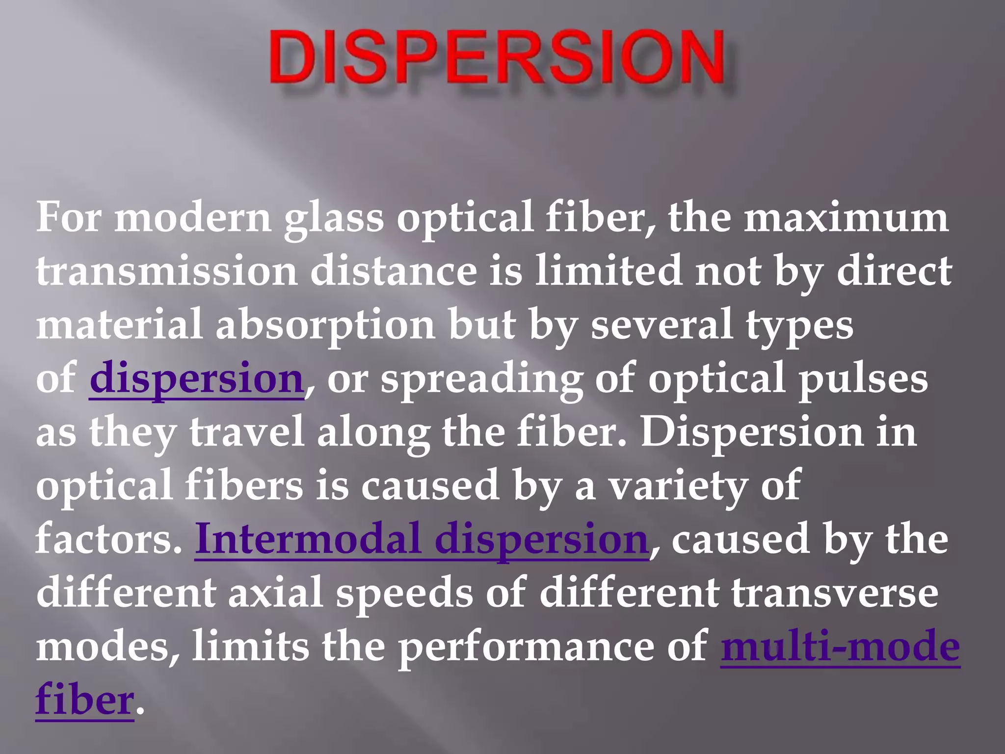 Fiber optic communication | PPTX