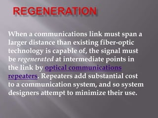 Fiber optic communication | PPTX