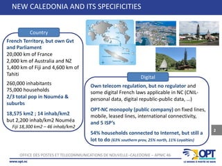 OPT’s New Caledonia fibre rollout | PPT