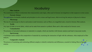 High School Forensic Science Fiber analysis ppt.pptx