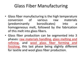 Fiber and manufacture of fibers | PPTX