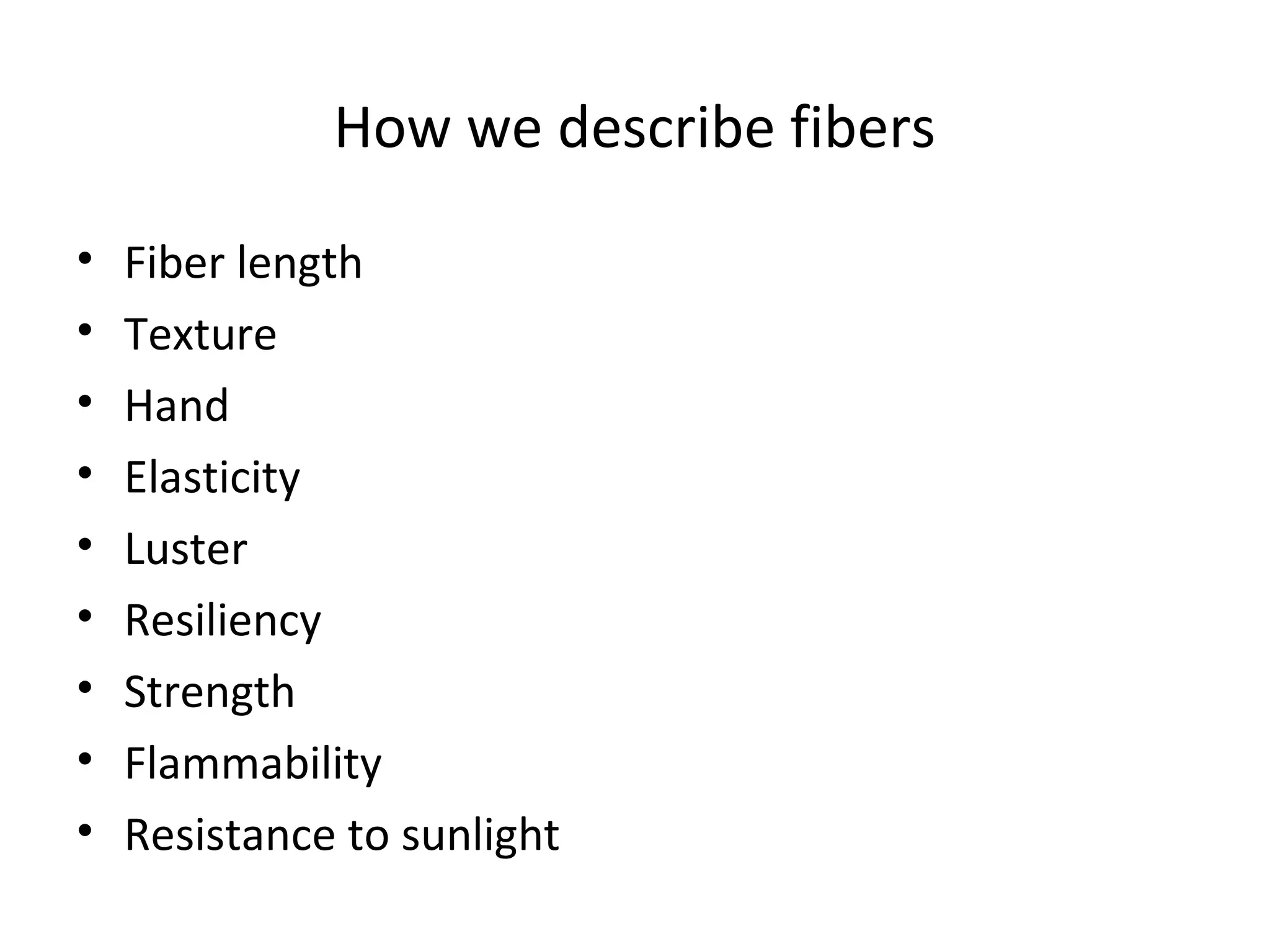 Fiber and yarn | PPT