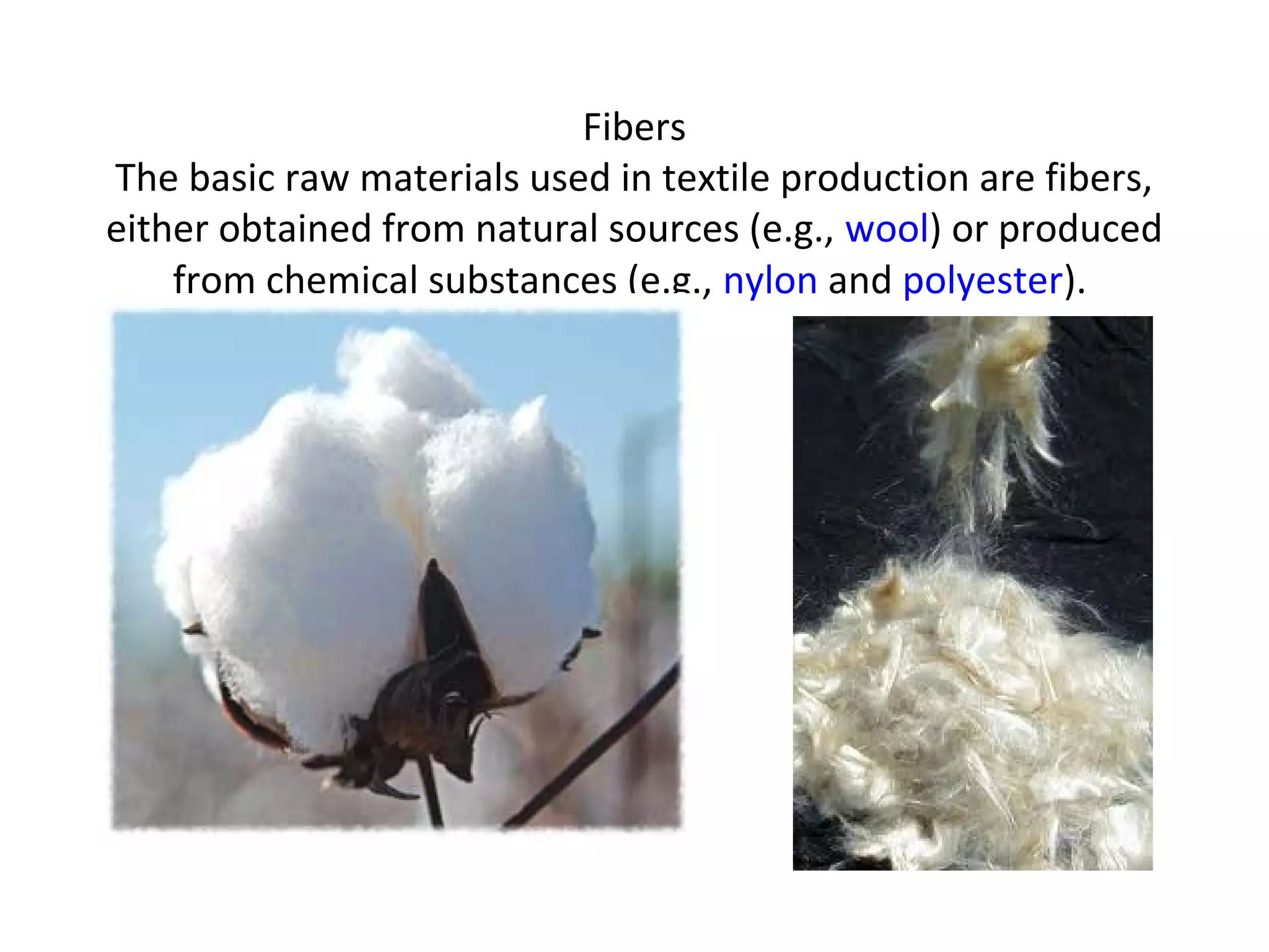 Fiber and yarn | PPT