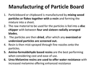 Fiber board and Particle Board | PPTX