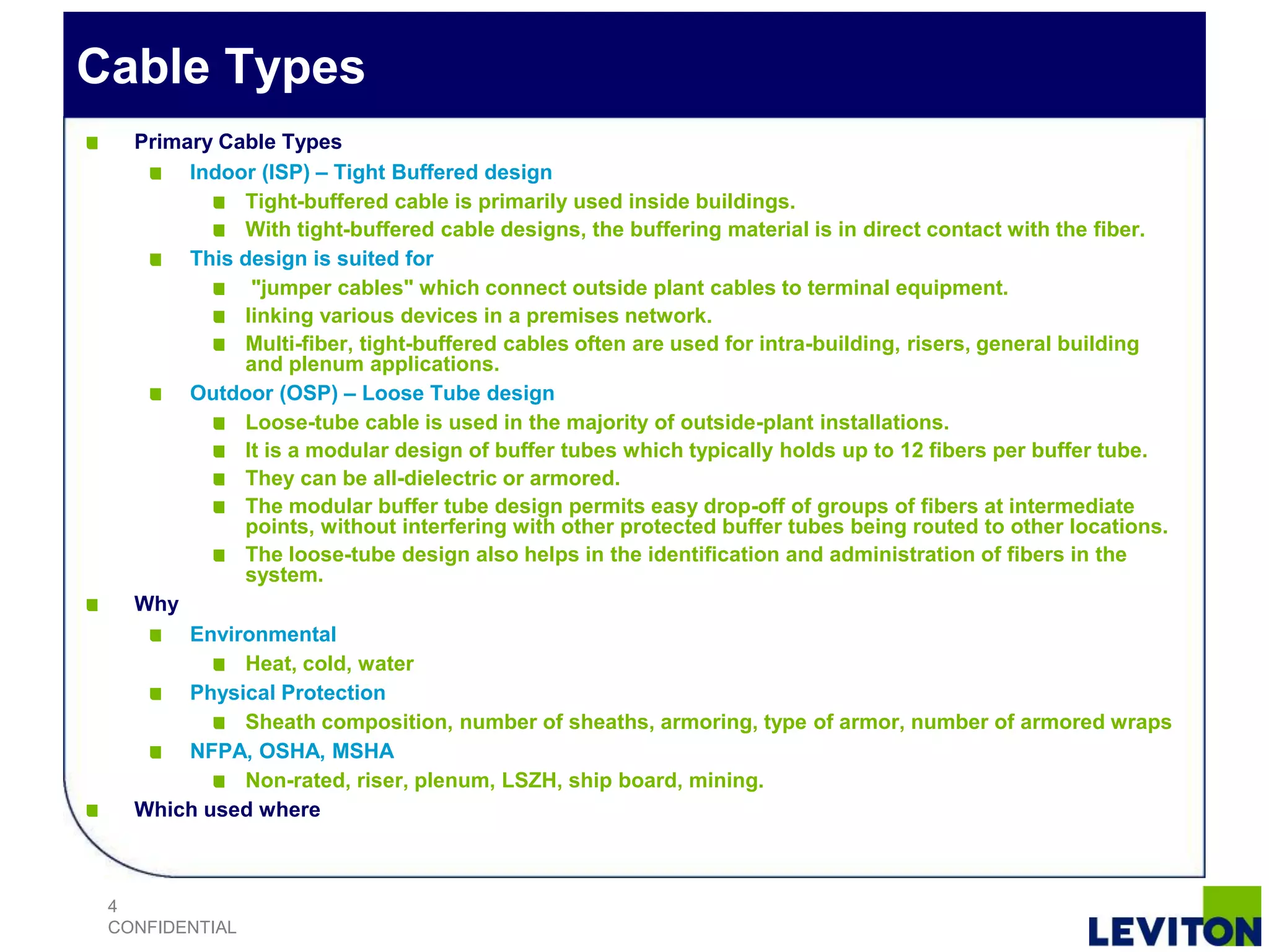 Fiber cable --where to use & why | PDF