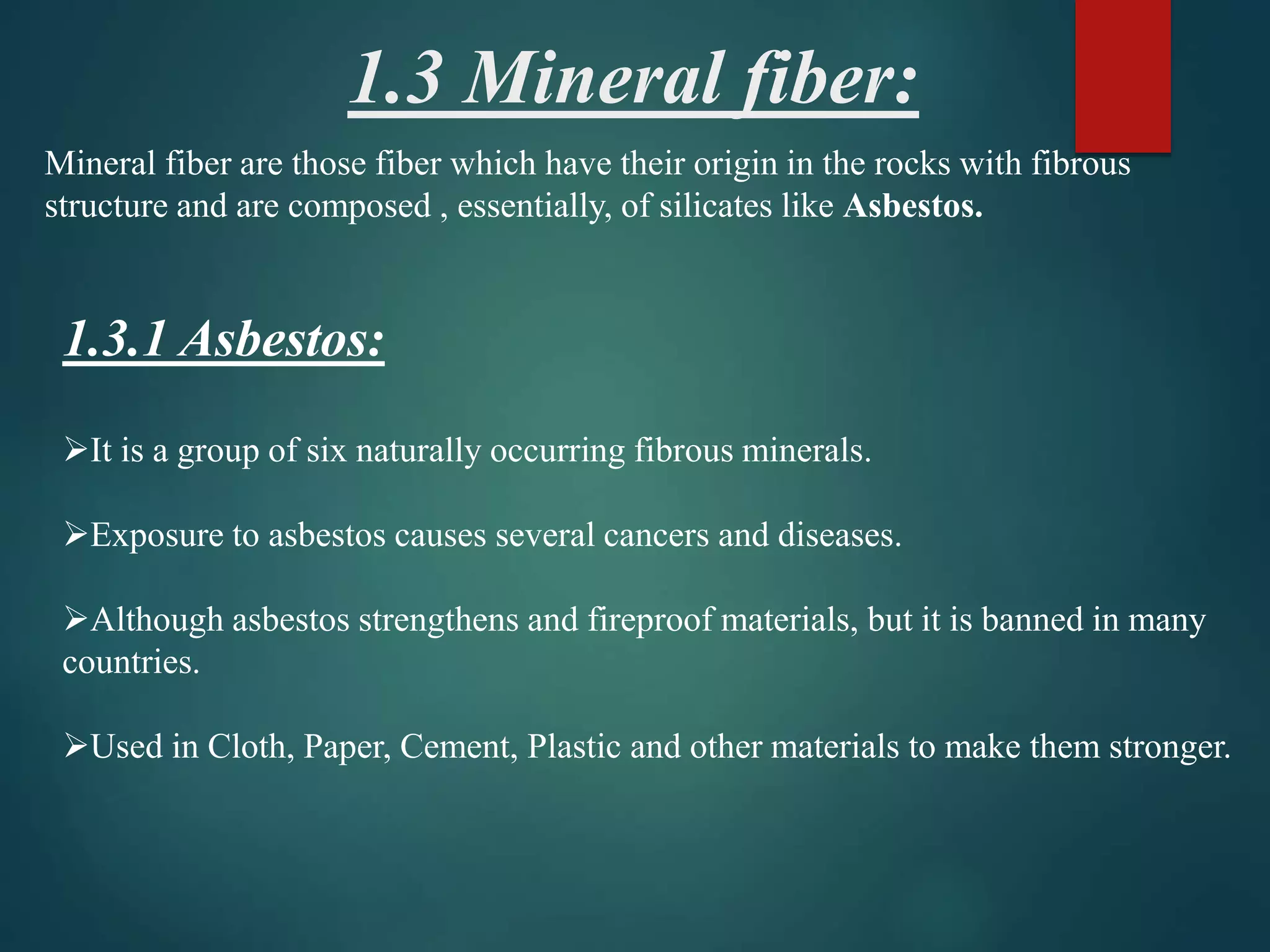 Fiber classification ppt | PPTX