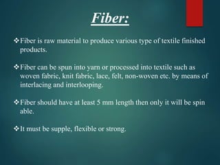 Fiber classification ppt | PPTX