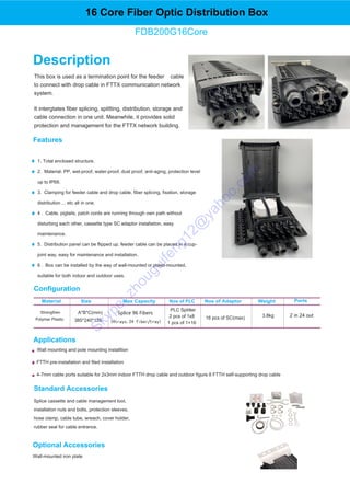 Fiber Distribution Box FDB200G16Core.pdf