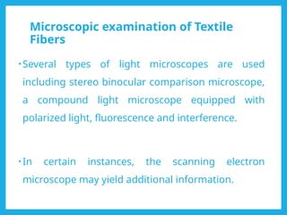 Fiber- Types, Collection and Examination.pptx