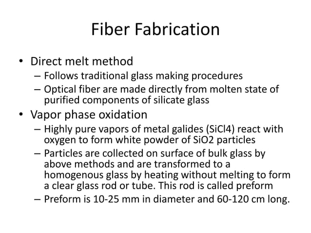 Fiber fabrication | PPT