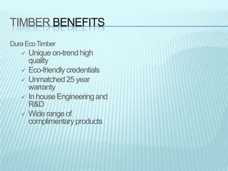 TIMBER BENEFITS | PPTX