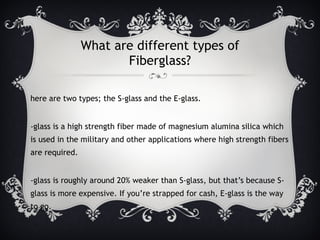 Fiber glass basics | PPT