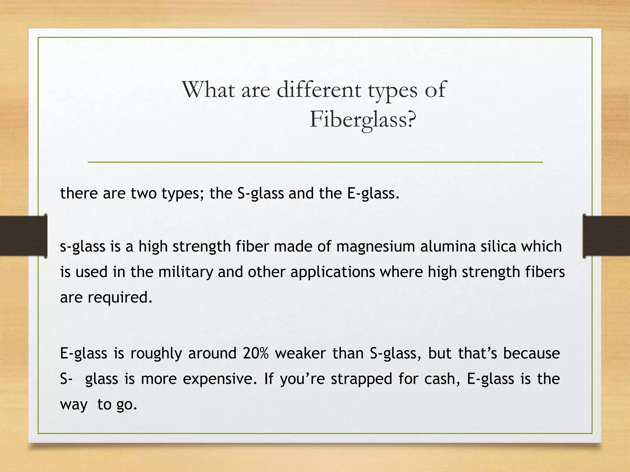 Fiber glass PPT | PPTX