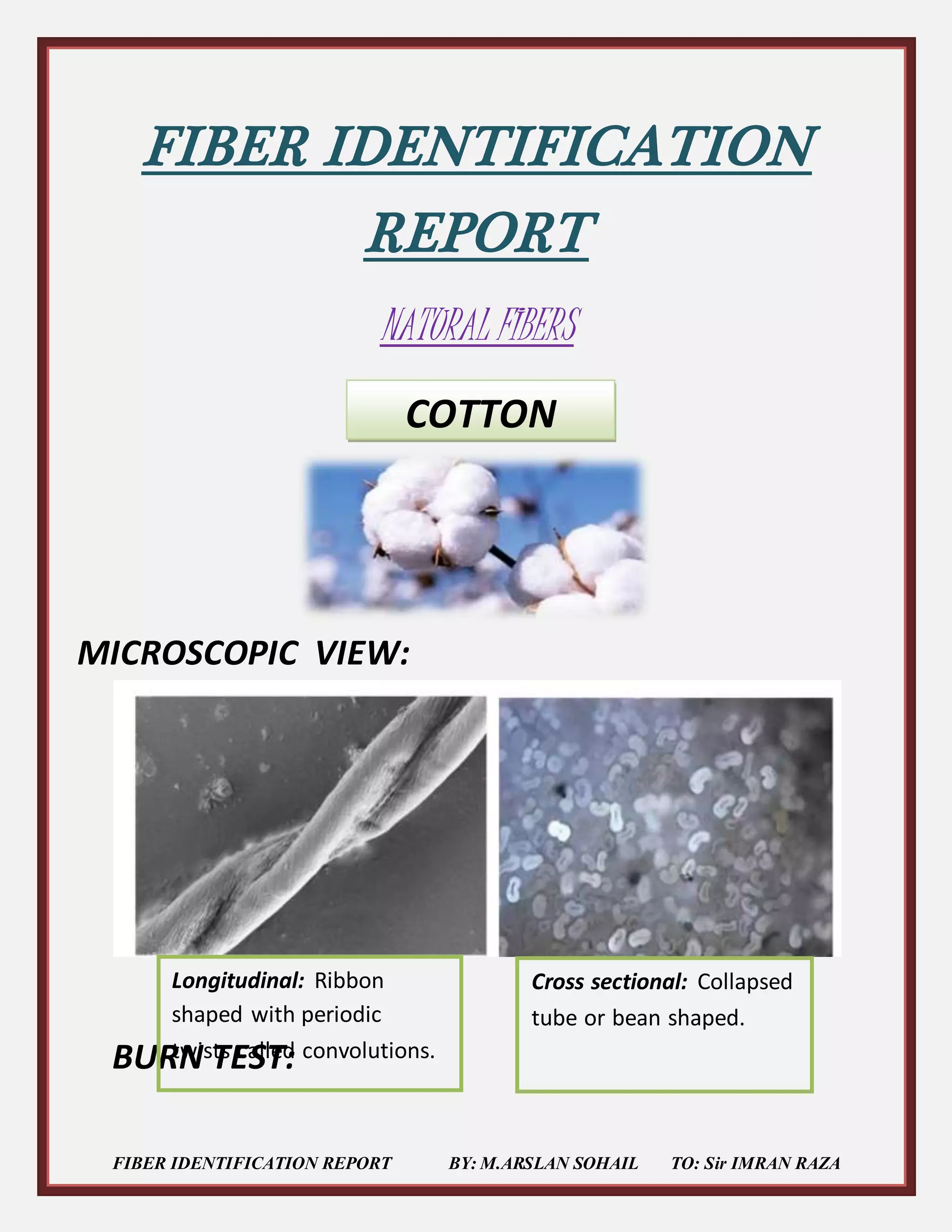 Identification of Textile Fibers | DOCX