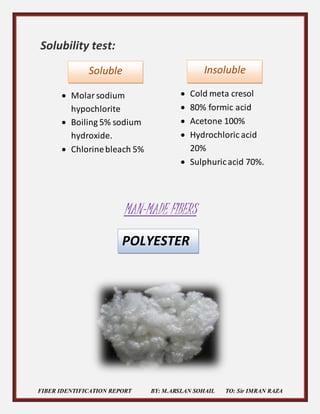 Identification of Textile Fibers | DOCX