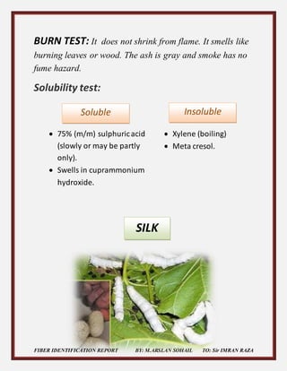 Identification of Textile Fibers | DOCX