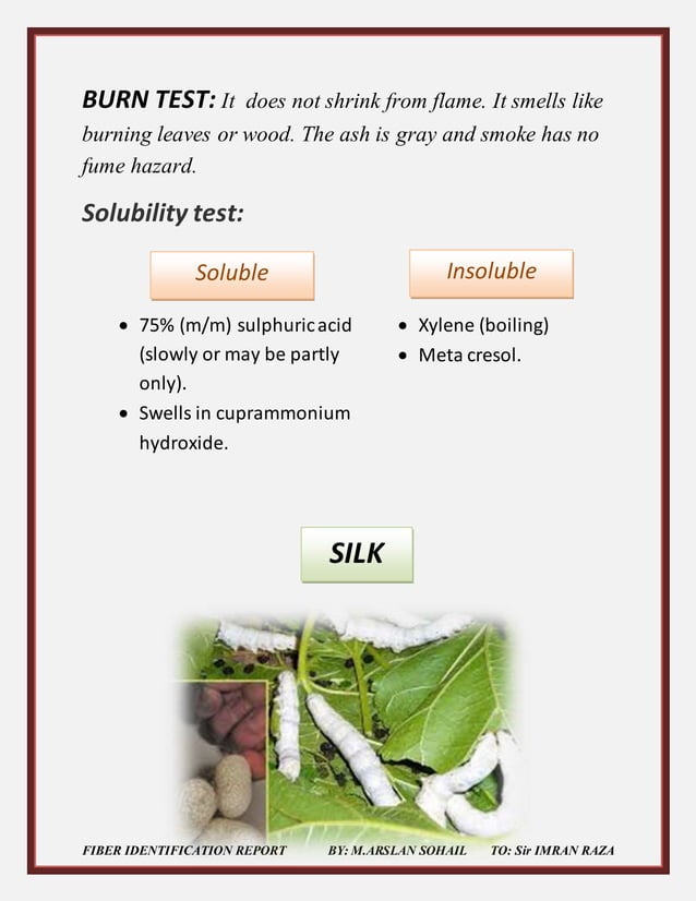 Identification of Textile Fibers | DOCX