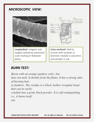 Identification of Textile Fibers | DOCX
