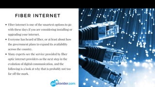 Fiber Optic Internet In My Area | Cheap Cable | PPT