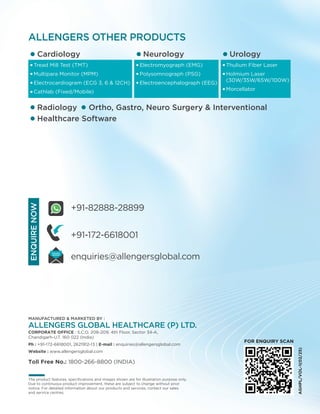 THULIUM FIBER LASER SYSTEM 60W - Allengers Global Healthcare | PDF