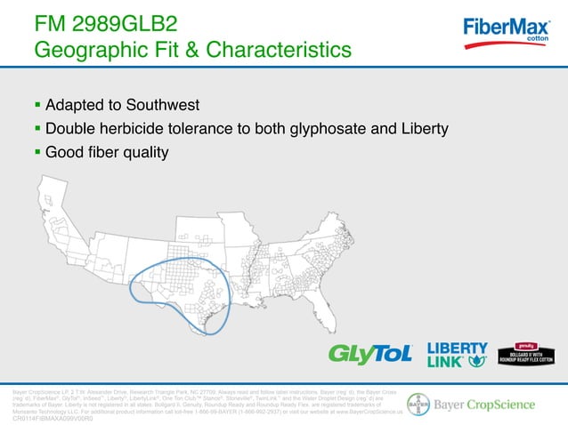 FiberMax® Cotton - Glytol® LibertyLink® Bollgard® II Varieties | PPT
