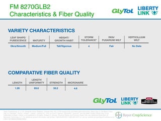 FiberMax® Cotton - Glytol® LibertyLink® Bollgard® II Varieties | PPT