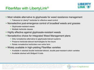 FiberMax Cotton - 2012 LibertyLink Varieties | PDF