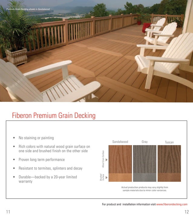 Fiberon decking 2010 all products brochure | PDF