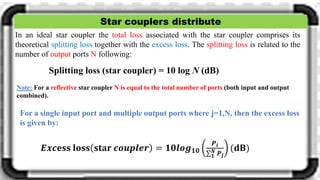 Fiber optical coupler | PPTX