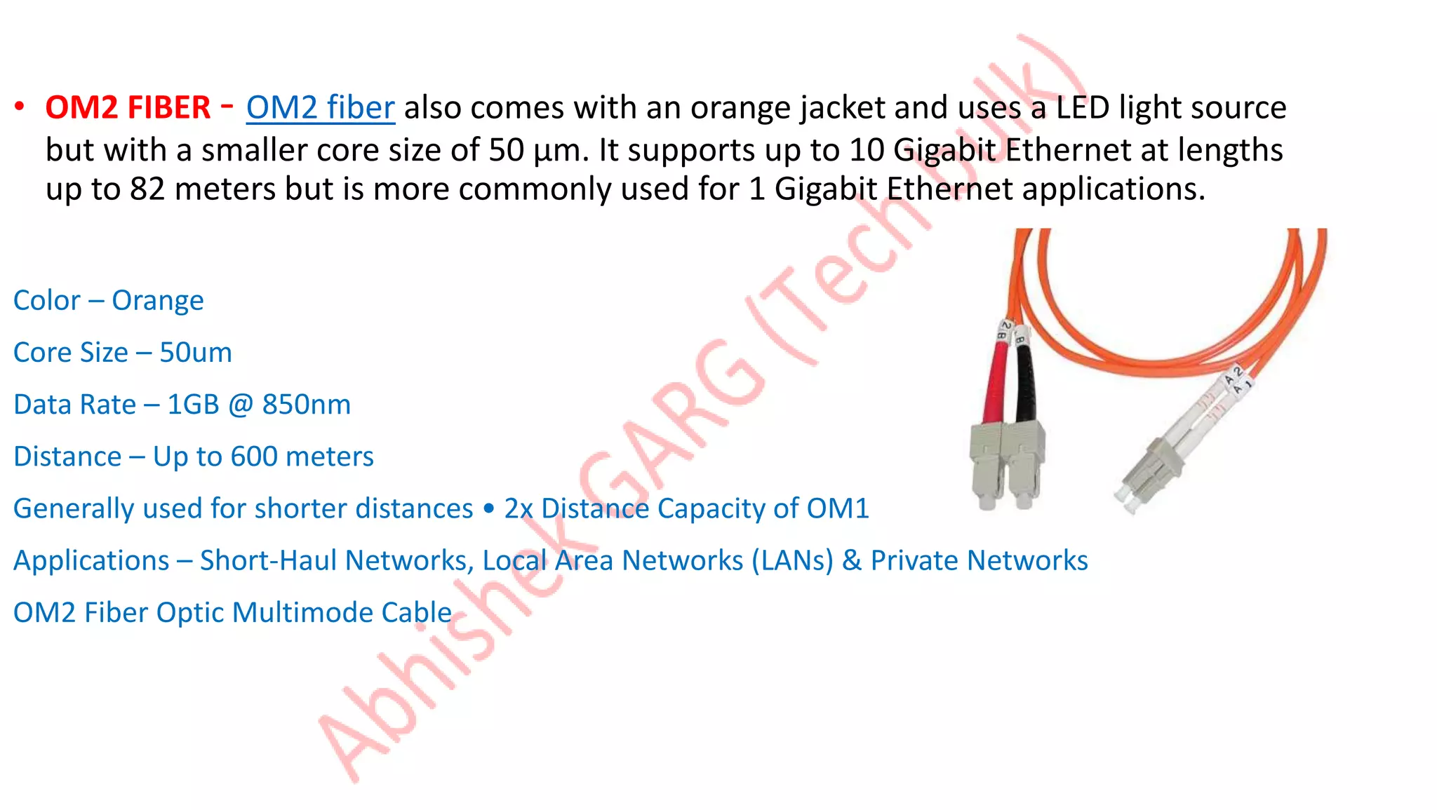 Fiber optic cable and its types including patchcables and connector ...