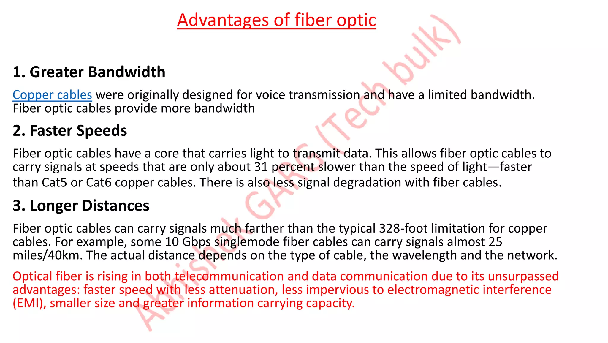 Fiber optic cable and its types including patchcables and connector ...