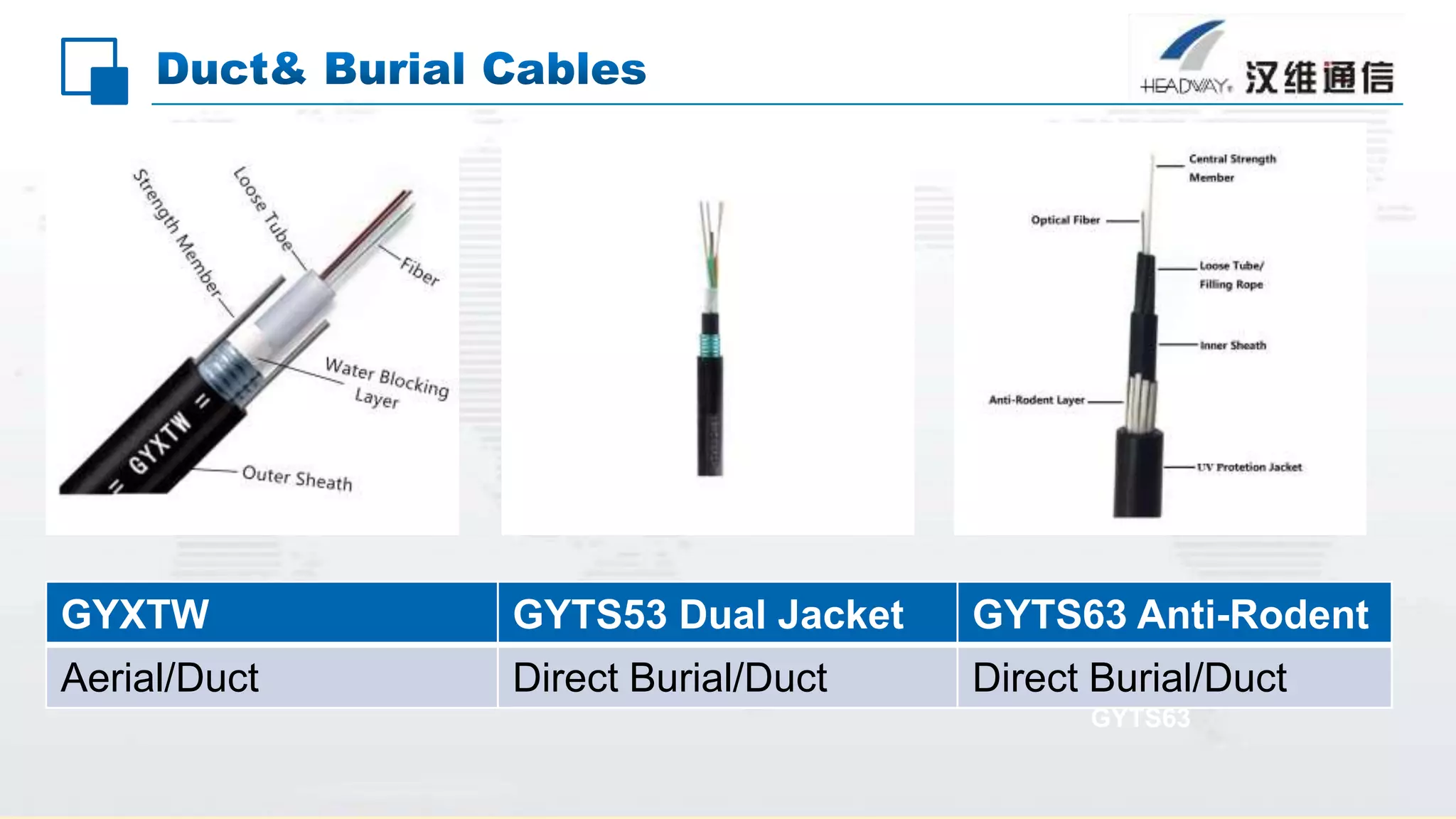 Fiber optic cable for aerial duct direct burial | PPTX | Computer ...