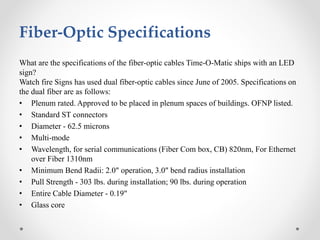 Fiber Optic Cable Installation and Handling Instructions | PPTX